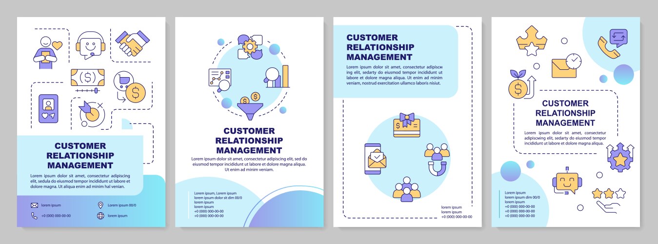Economy brochure template layout economic system Vector Image