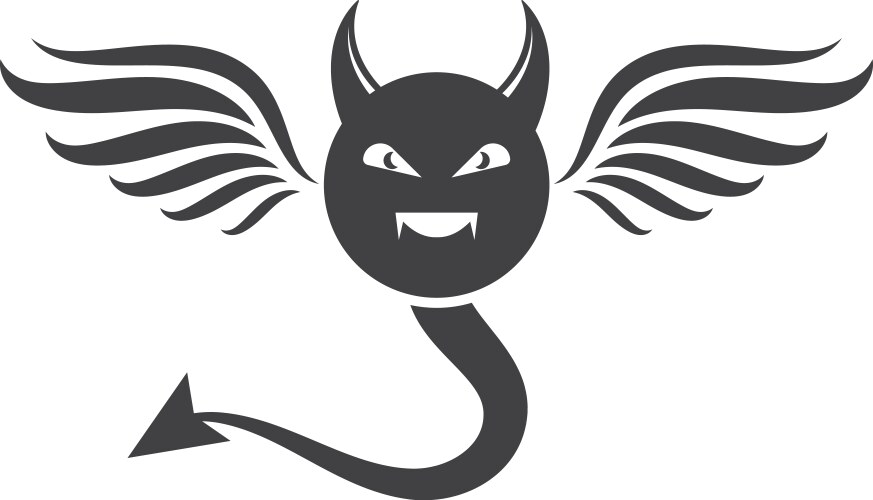 Devil moon Royalty Free Vector Image - VectorStock