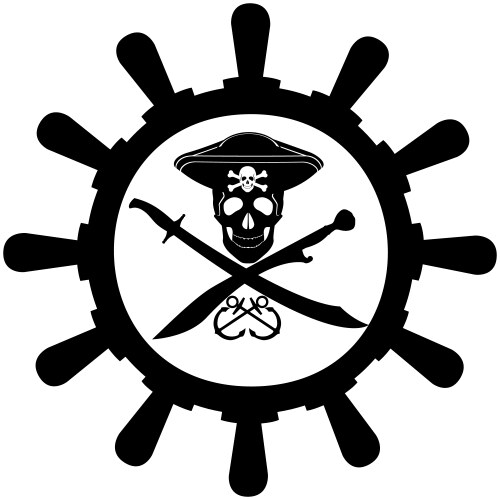 Ship wheel Royalty Free Vector Image - VectorStock