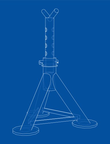 Axle stand isolated Royalty Free Vector Image - VectorStock