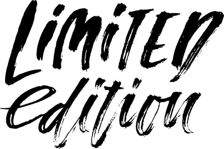 Limited edition modern lettering design Royalty Free Vector