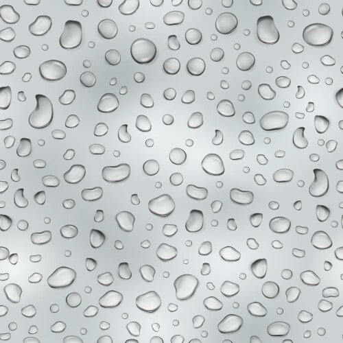 Water transparent drops seamless pattern Vector Image