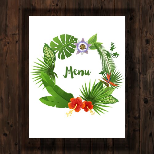 Tropical background Royalty Free Vector Image - VectorStock