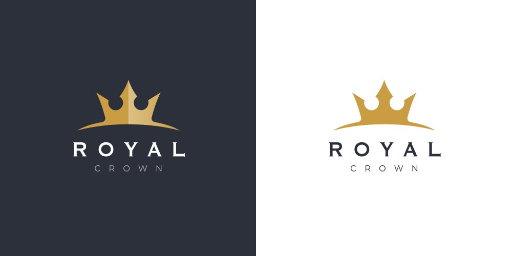 Crown logo icon Royalty Free Vector Image - VectorStock