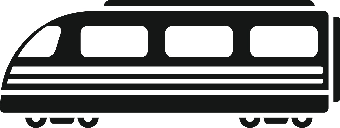 Steel front train icon flat fast speed Royalty Free Vector