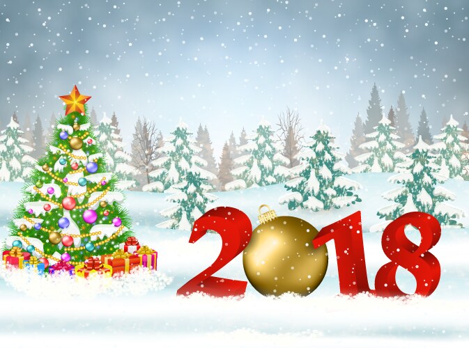 Festive Blue Christmas Background – Royalty-Free Vector | VectorStock