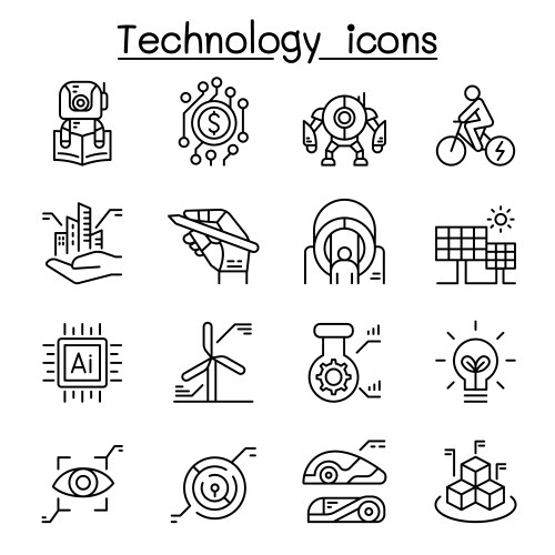 Robots And Technology Evolution Stages Royalty Free Vector
