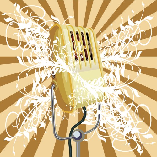 Vintage Microphone Vector Images (over 15,000)