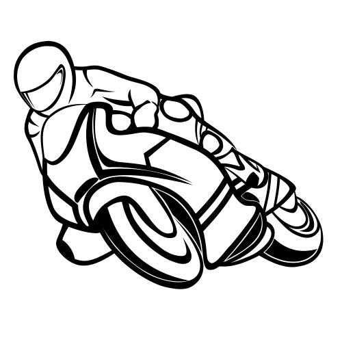 Motorbike symbols set Royalty Free Vector Image