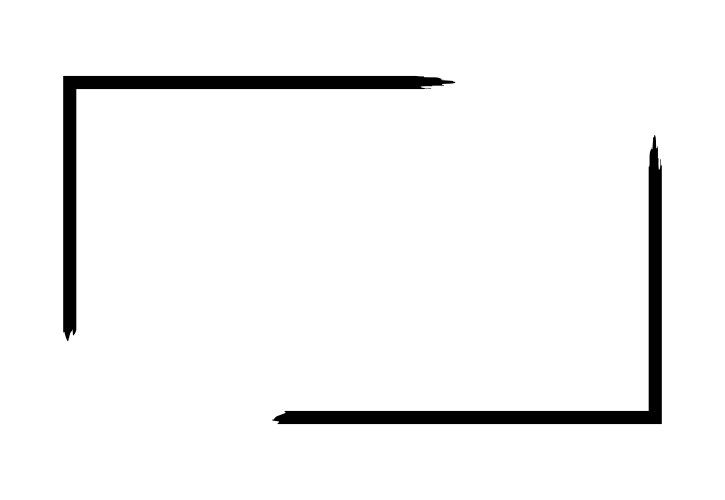 Black frame picture simple design Royalty Free Vector Image