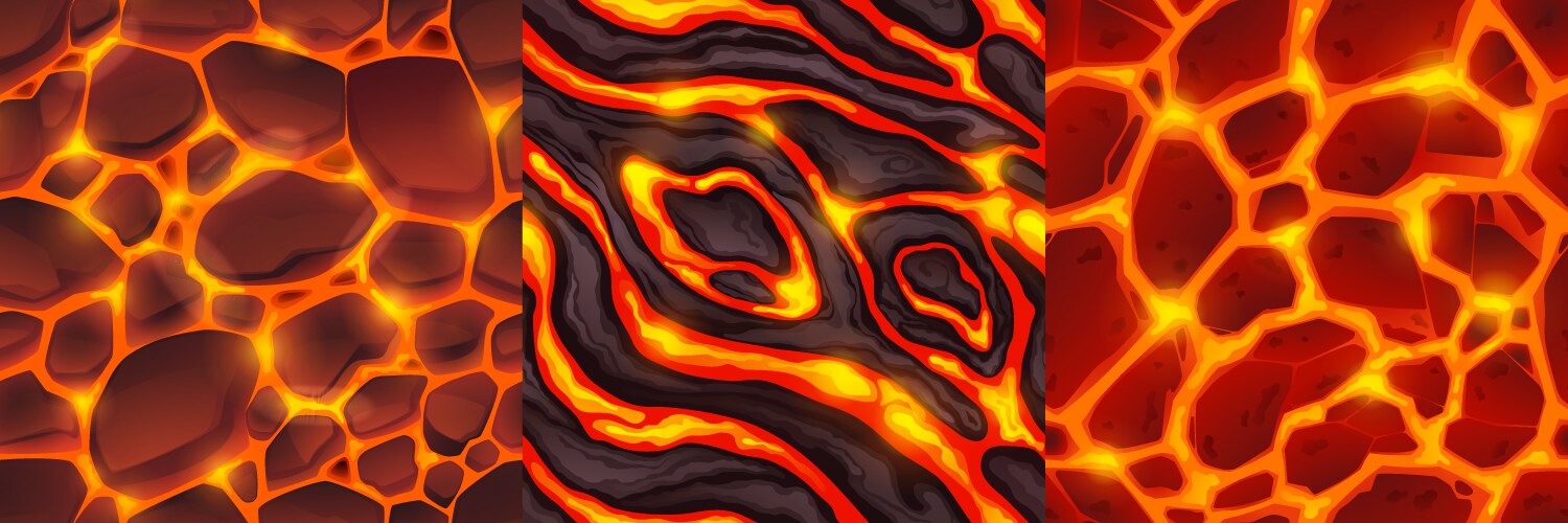 Red texture molten lava Royalty Free Vector Image