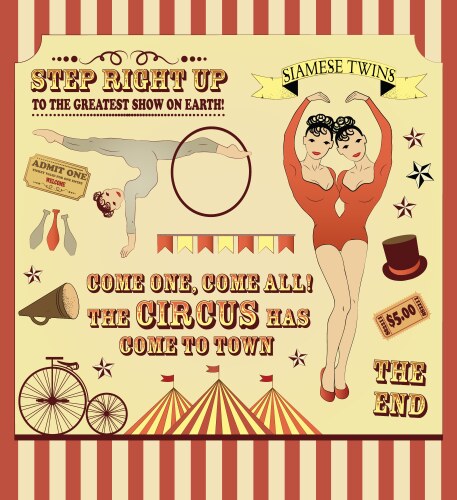 Pattern of the circus Royalty Free Vector Image