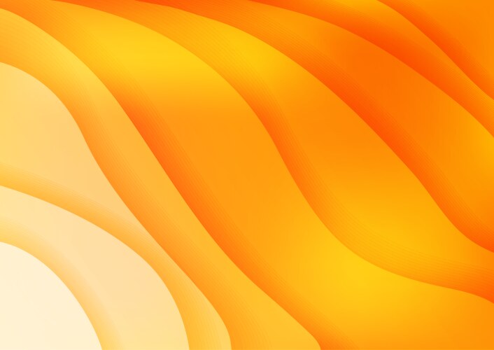 Color hand-drawing wave sunny background gradient Vector Image