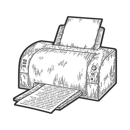 Printer Cartoon Vector Images (over 2,700)