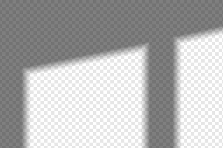 Shadow overlay effect soft realistic Royalty Free Vector