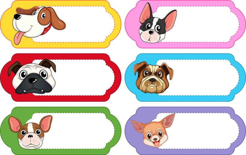 Collection of labels stickers and tags flat Vector Image