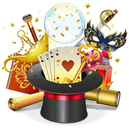 Magic education concept Royalty Free Vector Image