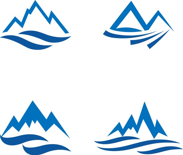 Mountain logo Royalty Free Vector Image - VectorStock