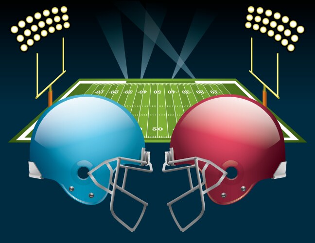 American football field Royalty Free Vector Image