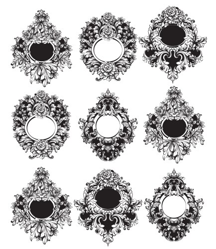 Vintage baroque ornament royal victorian Vector Image
