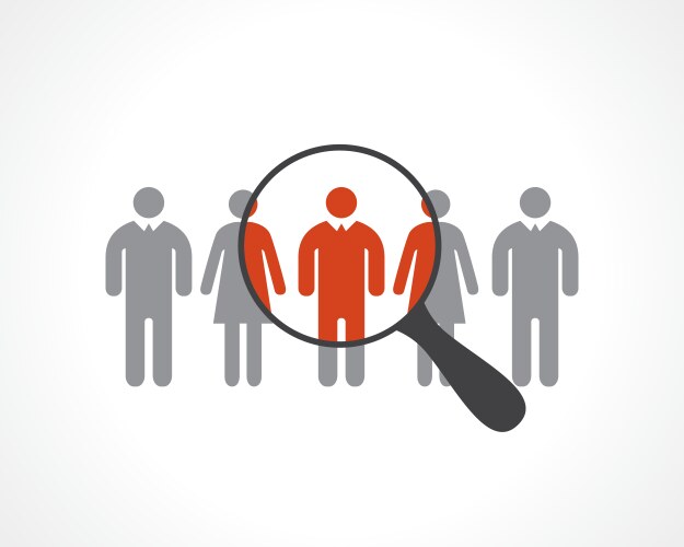 Professional choose for business team recruitment Vector Image