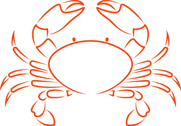 Crab Outline Vector Images (over 6,900)