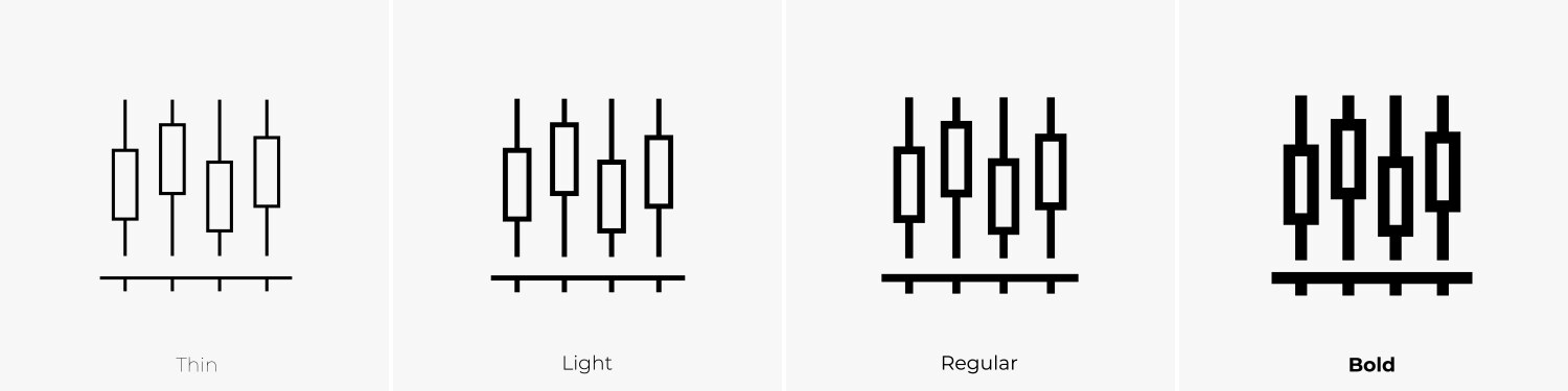 Dashboard icon thin light regular and bold style Vector Image