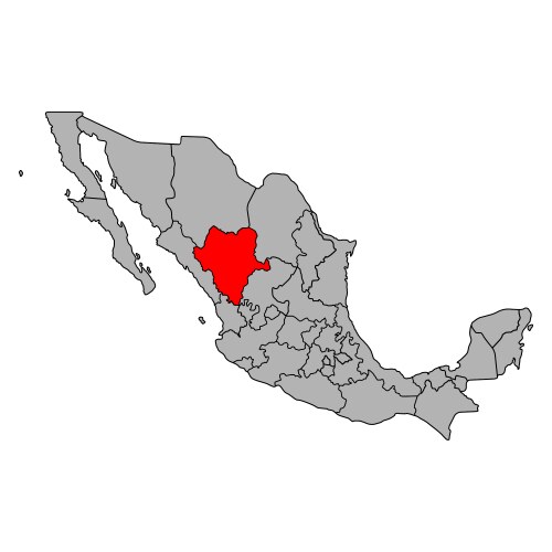 Map of Durango, Mexico – Royalty-Free Vector | VectorStock