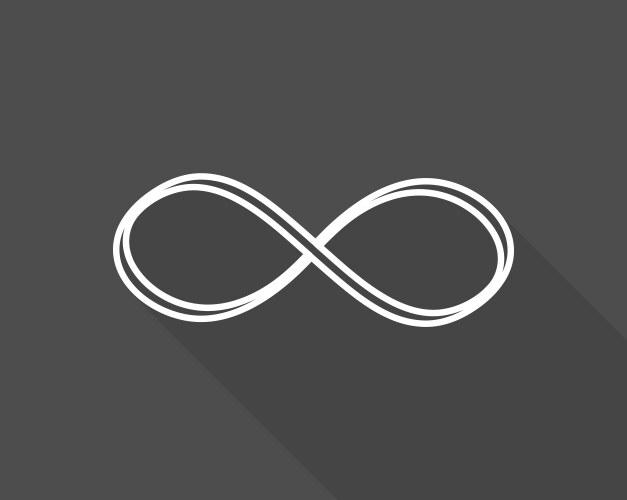 Infinity symbol limitless sign logo design Vector Image
