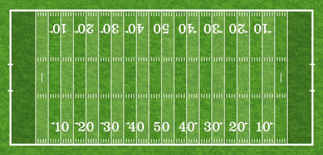 American football field Royalty Free Vector Image