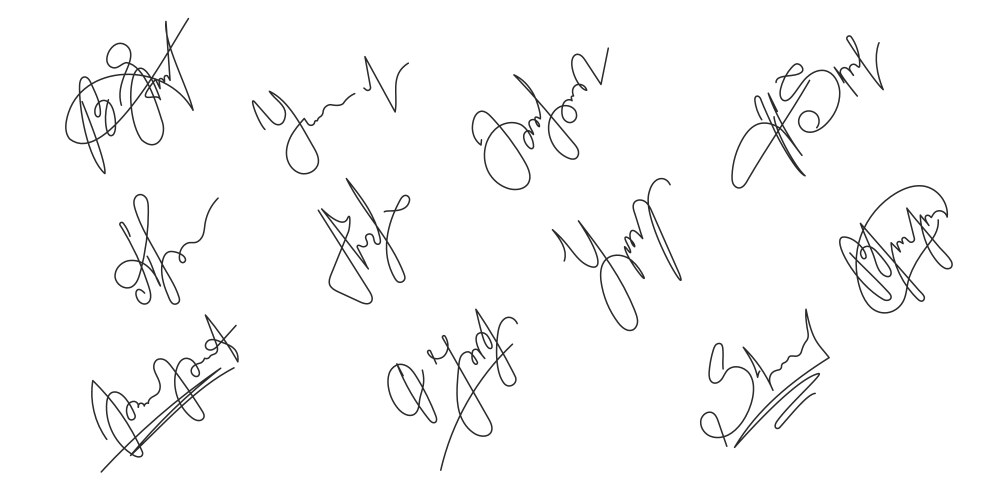 Hand drawn fake autograph sample Royalty Free Vector Image