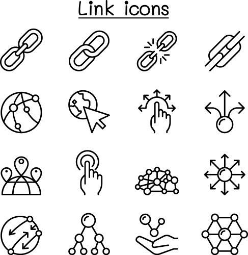 Click icon set Royalty Free Vector Image - VectorStock