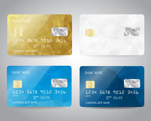 Credit cards Royalty Free Vector Image - VectorStock