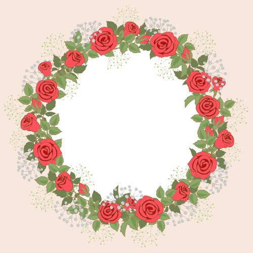 Rose Wreath Vector Images (over 18,000)