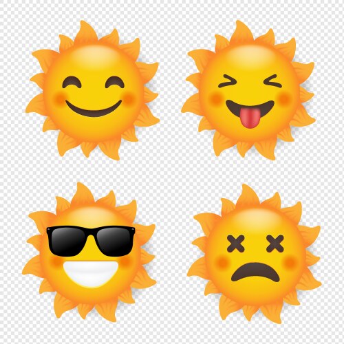 Cartoon sun Royalty Free Vector Image - VectorStock