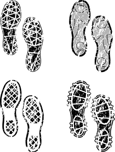 Shoe print grunge Royalty Free Vector Image - VectorStock