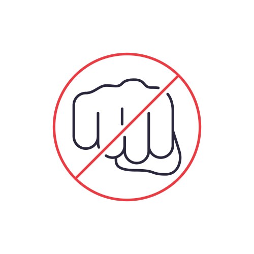 Stop bullying sign in school Royalty Free Vector Image