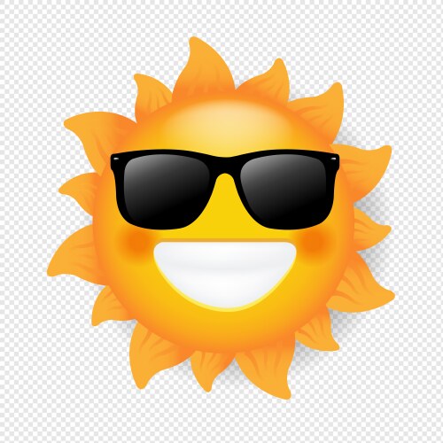 Cartoon sun Royalty Free Vector Image - VectorStock