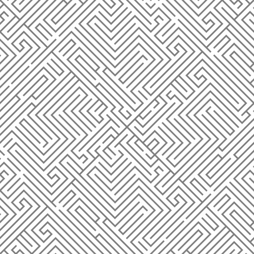 Maze labyrinth greek puzzle pattern Royalty Free Vector