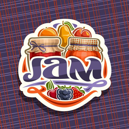 Logo for colorful jelly Royalty Free Vector Image