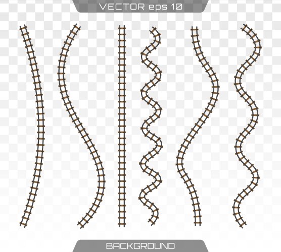 Straight tracks art design Royalty Free Vector Image