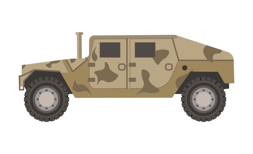 Military truck Royalty Free Vector Image - VectorStock