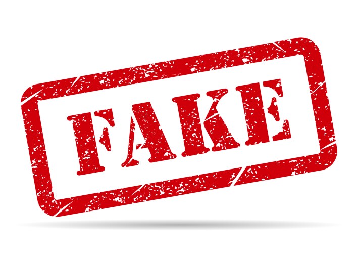 Set of fake stamp symbol label sticker sign Vector Image