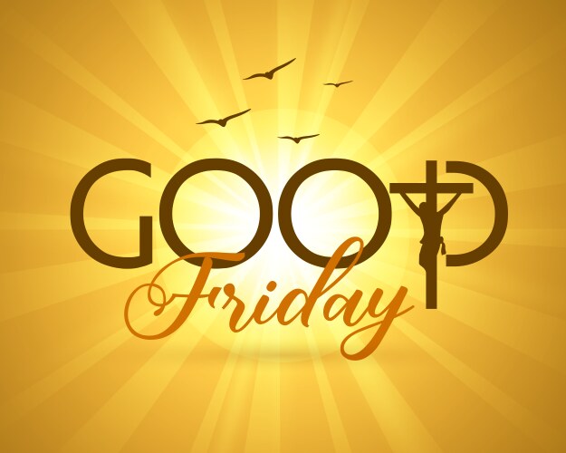 Jesus Christ Good Friday Background Royalty Free Vector