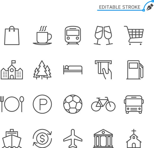 Map icons and location on terrain Royalty Free Vector Image