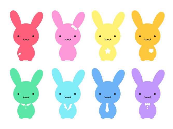 Rabbit Clipart Color Vector Images (over 3,900)