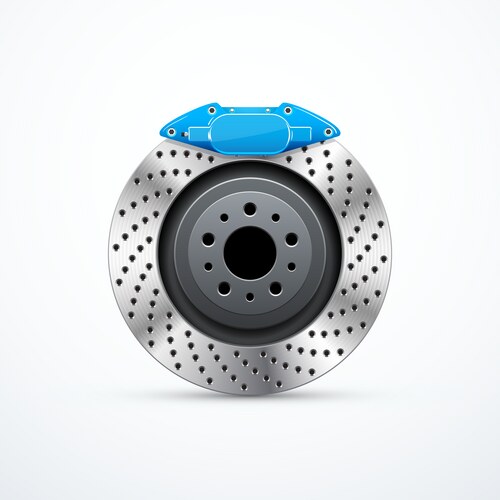 Isolated monochrome of car brakes Royalty Free Vector Image