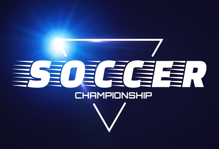 Soccer logo badge template Royalty Free Vector Image