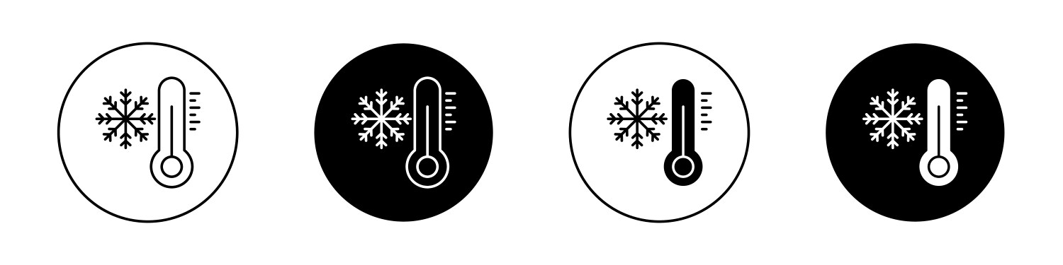 Low temperature icon Royalty Free Vector Image