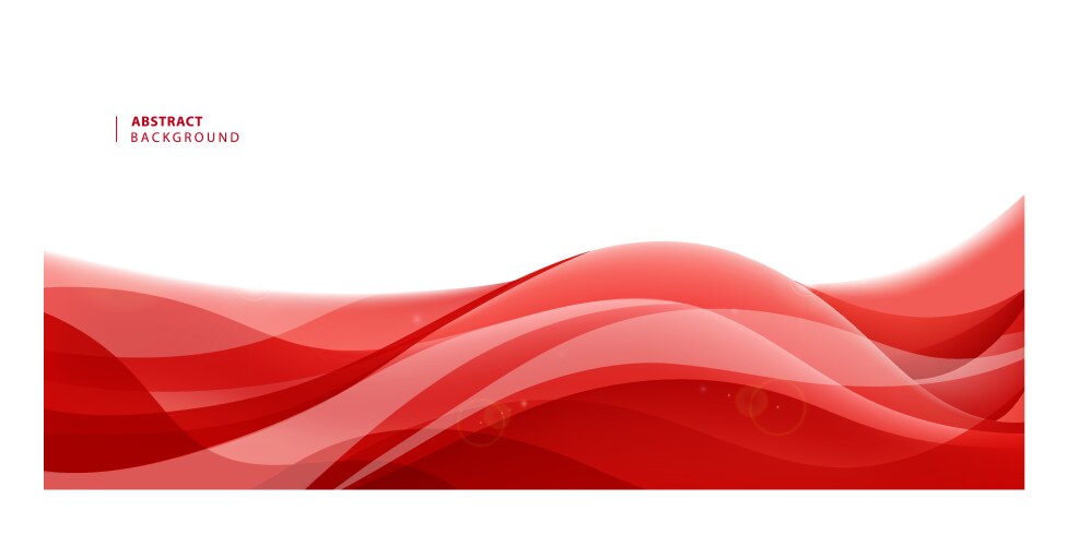 Abstract red wavy background curve flow Royalty Free Vector